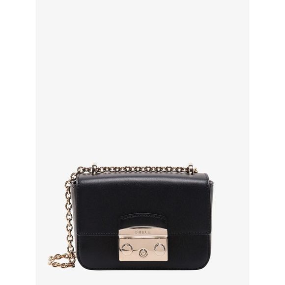 Furla | Bags | Furla Woman Leather Shoulder Bag With Engraved Logo ...